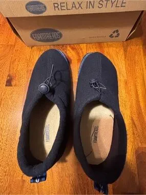 Foamtreads | Shoes | Foamtreads Womens Blue Slipon Toggle Slippers ...